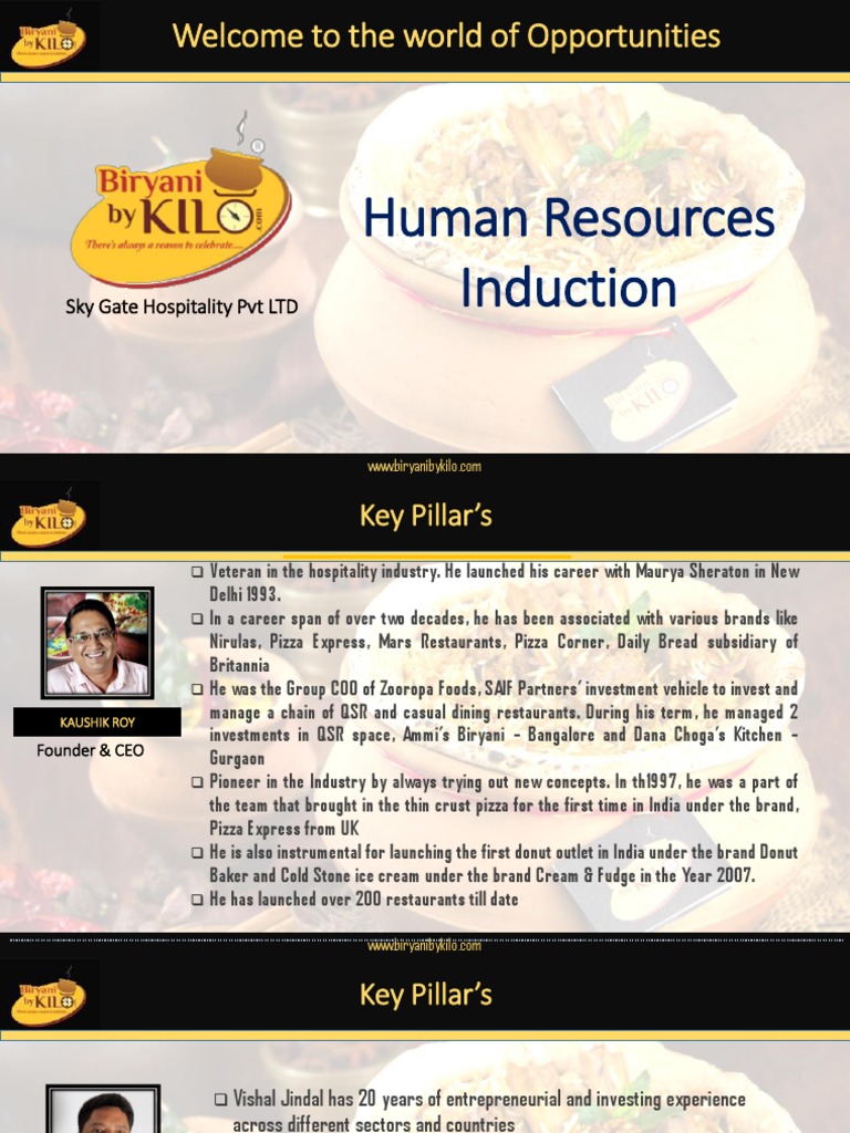 HR Induction BBK Final | PDF