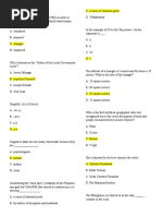 General Education Reviewer With Answer Key | PDF | Mean | Cell (Biology)