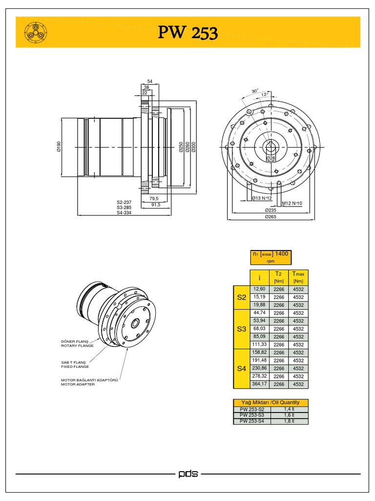 PW PDS Planet Reduktor Vinc Katalog | PDF
