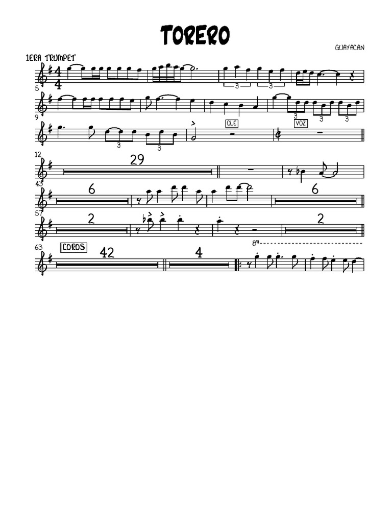 Torero Trumpet | PDF