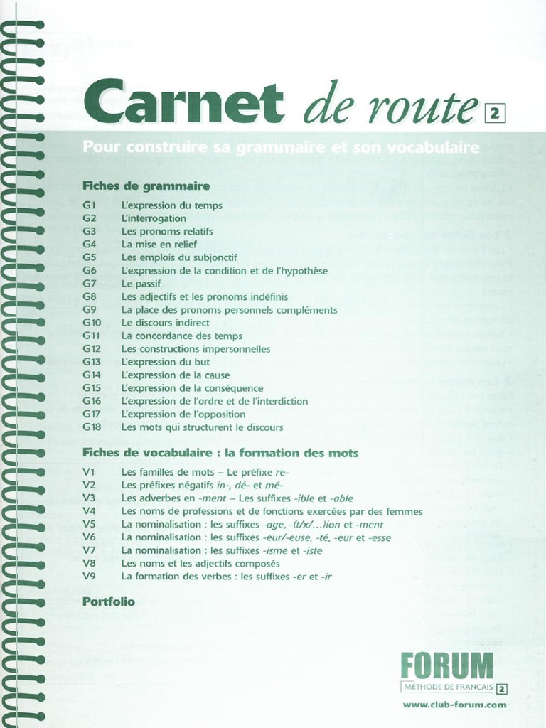 FORUM 2 - Carnet de Route | PDF