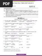 CBSE Sample Paper Class 7 Maths SA1 Set 1 PDF | PDF | Trees | Mathematics