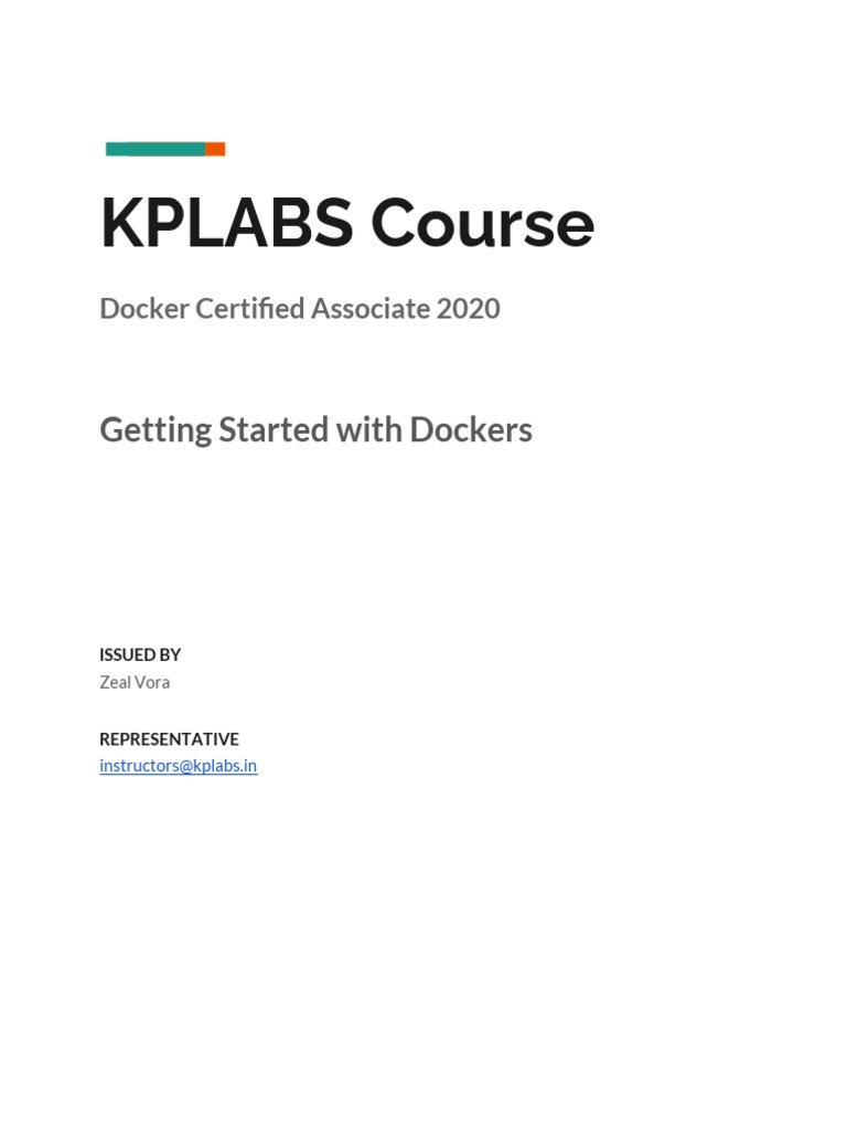 DCA - Section 1 Getting Started With Docker | PDF | Operating System | Computer Engineering