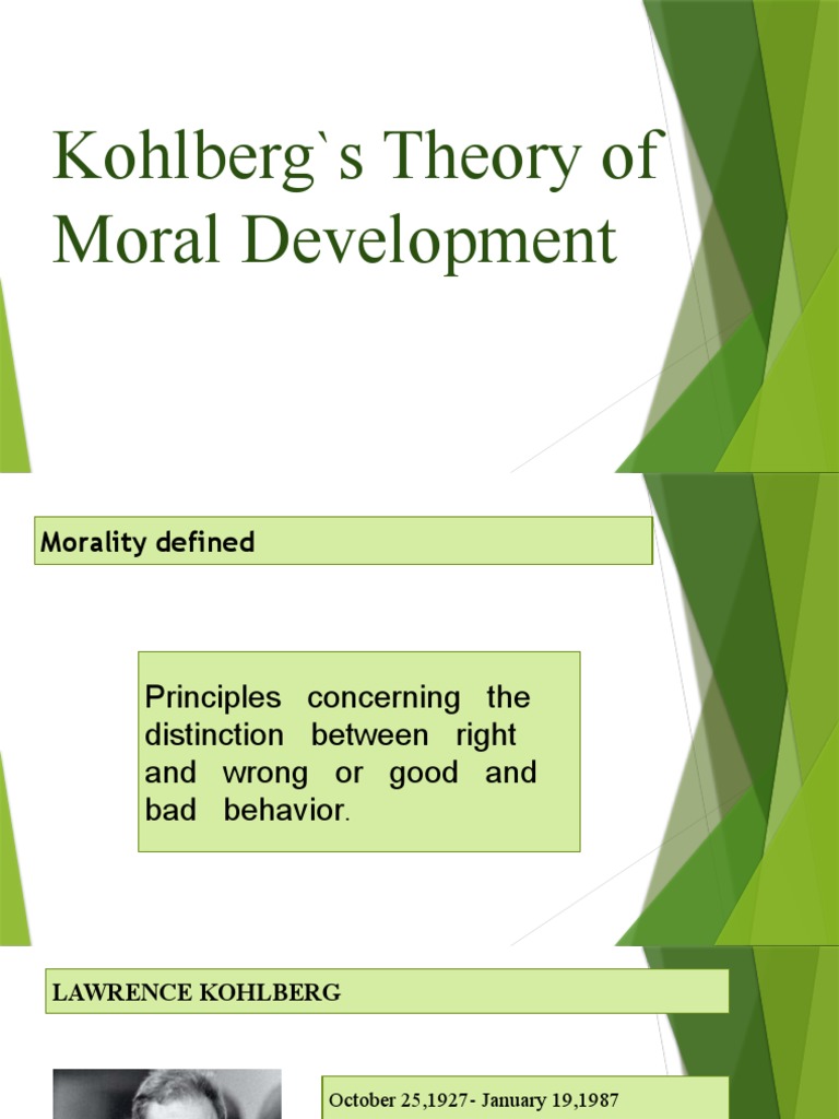 Kohlberg's PPT | PDF | Social Psychology | Psychology