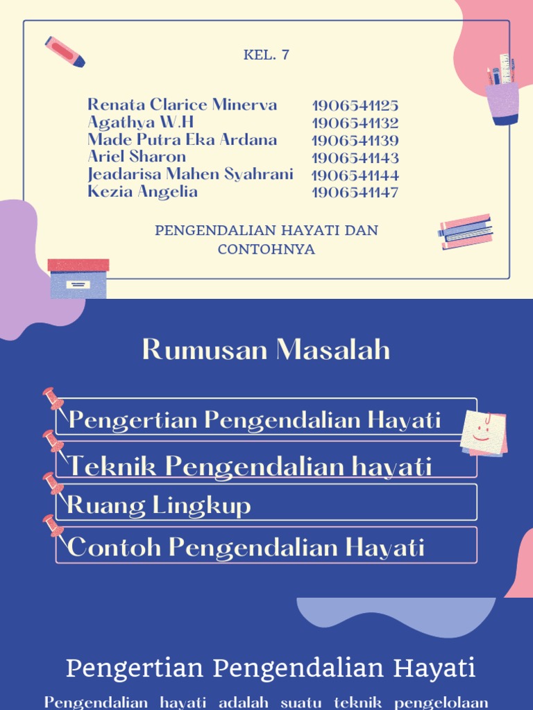 Kel 7 - Pengendalian Hayati Dan Contohnya | PDF | Sains & Matematika | Teknologi & Rekayasa