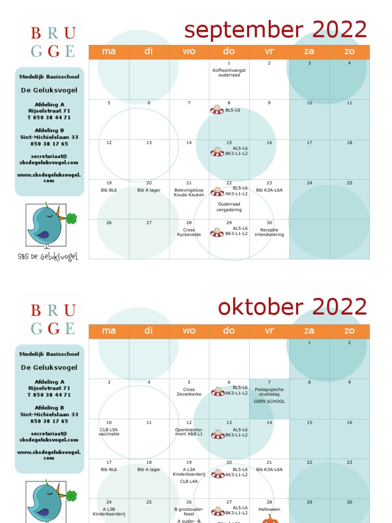 Kalender 2022-2023 | PDF