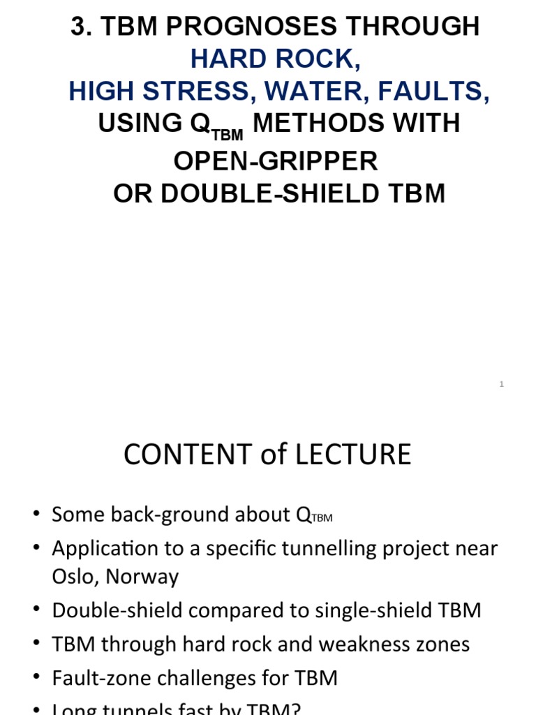 Nick Barton Q-TBM | PDF | Geology