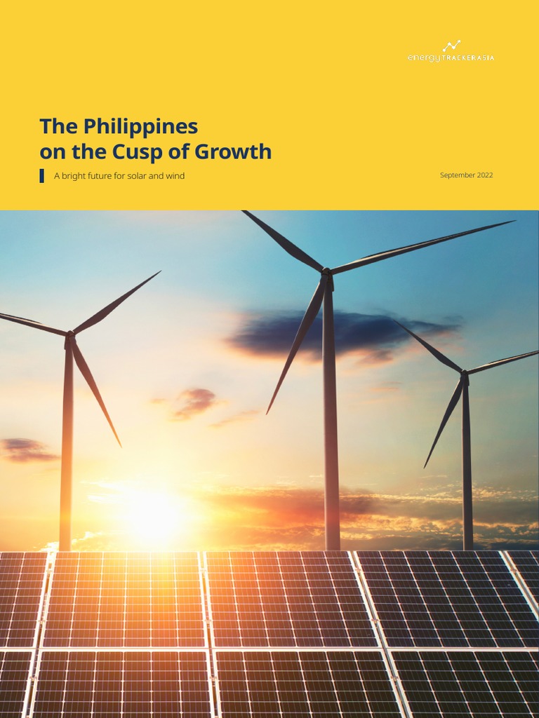 E Report The Philippines On The Cusp of Growth - Cleaned | PDF | Renewable Energy | Solar Power