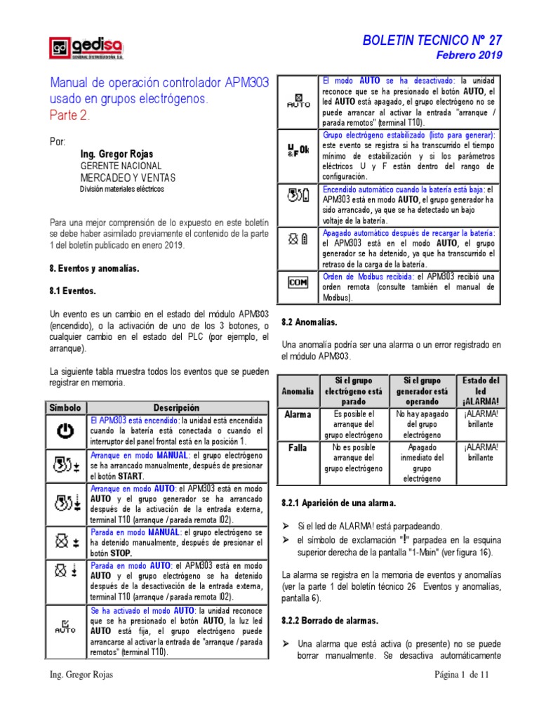 Controlador APM303 A | PDF