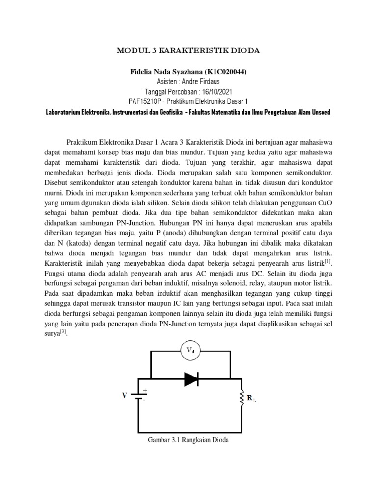 Karakteristik Dioda | PDF | Sains & Matematika