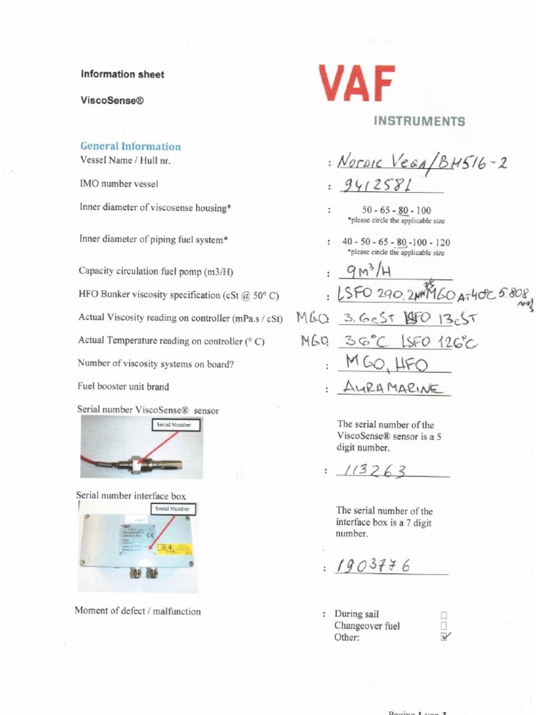 VAF Visco Sensor | PDF