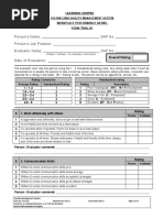 Kitchen Employee Evaluation Form | PDF | Kitchen | Business