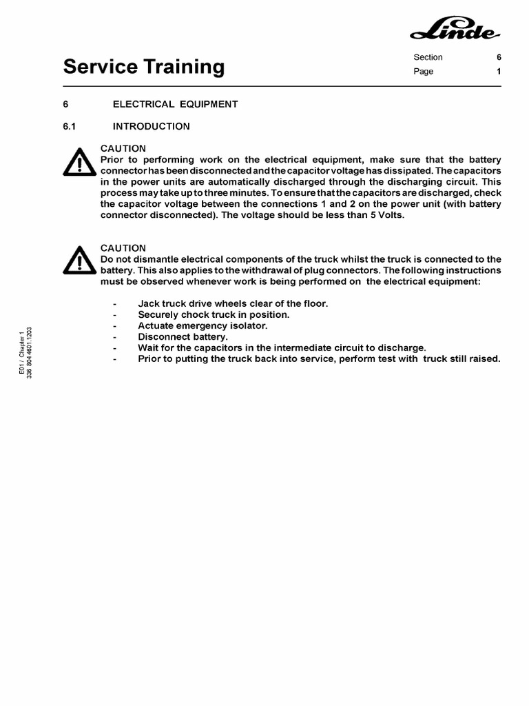 Serie336-02 Linde Guida Testmodul | PDF