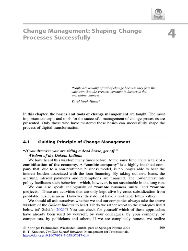 Change Management - Shaping Change | PDF
