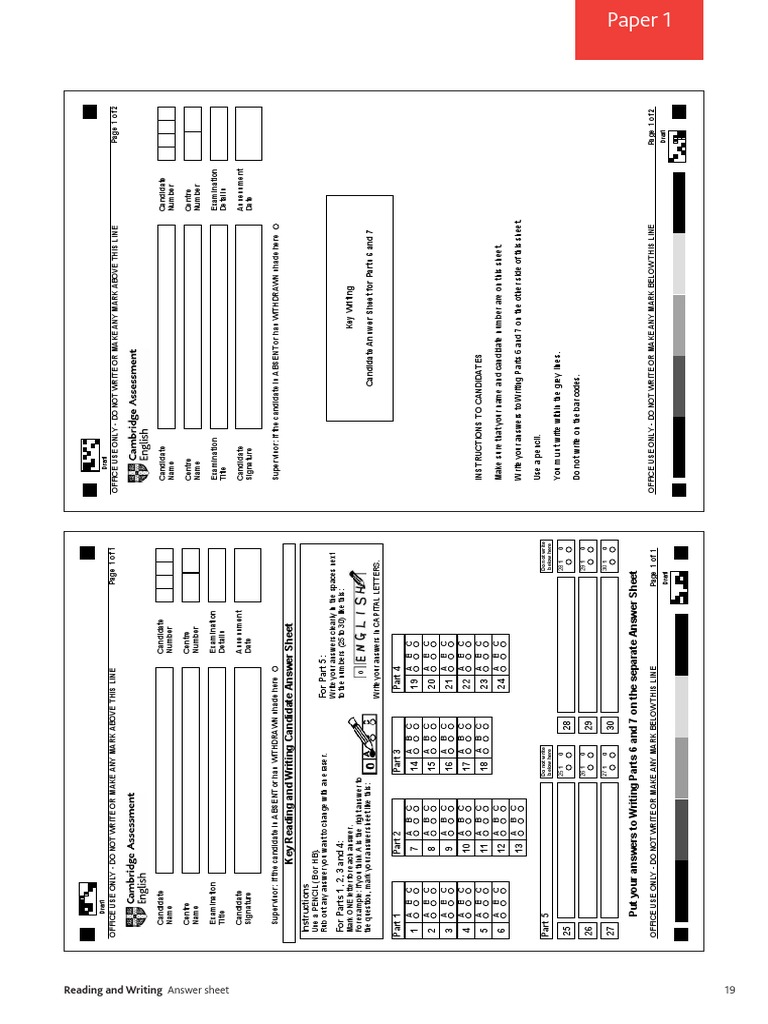 Answer Sheet A2 | PDF