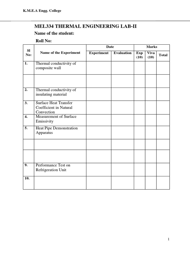 Thermal Engineering Lab 2 | PDF | Heat Transfer | Physical Sciences