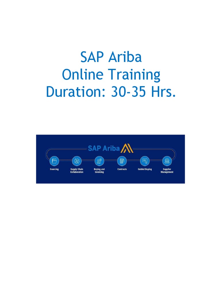 SAP Ariba Brochure | PDF | Procurement | Computing