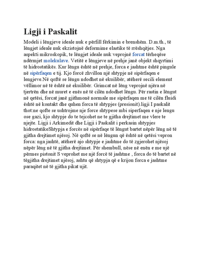 Ligji I Paskalit | PDF