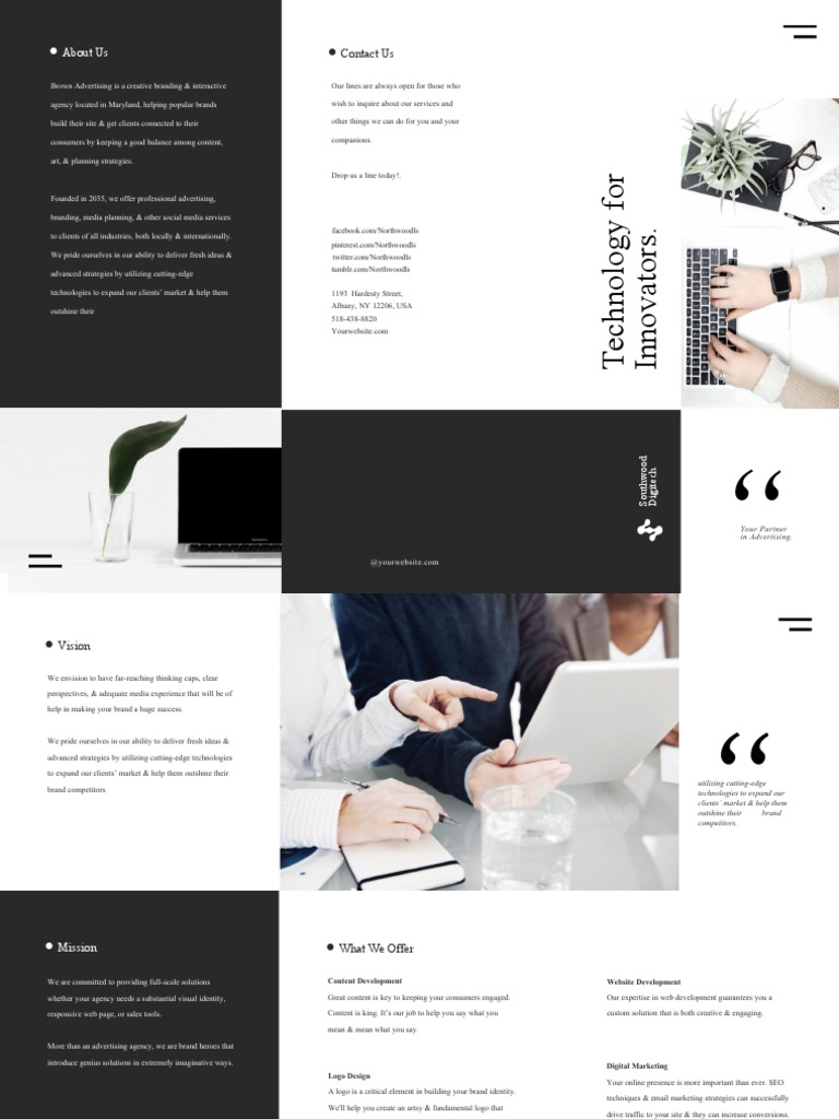 Plantilla de Triptico en Word 6 | PDF | Brand | Advertising