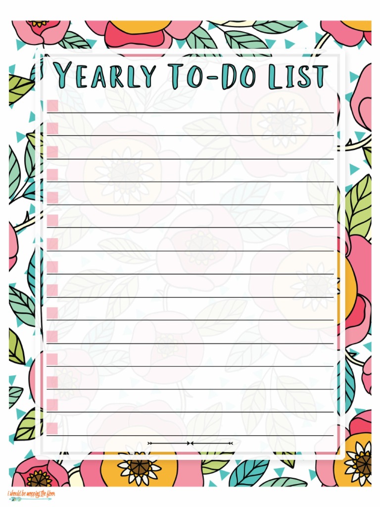 Yearly To-Do List | PDF