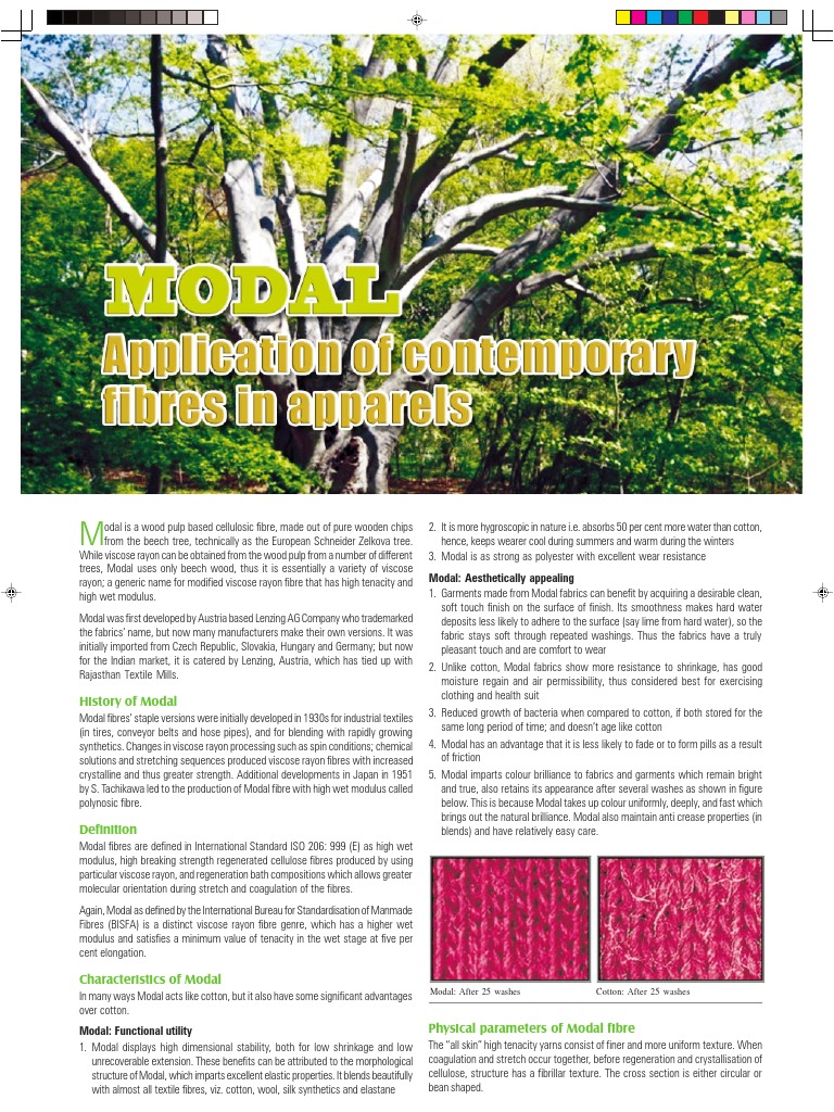Understanding Modal Fabric Properties | PDF | Rayon | Textiles