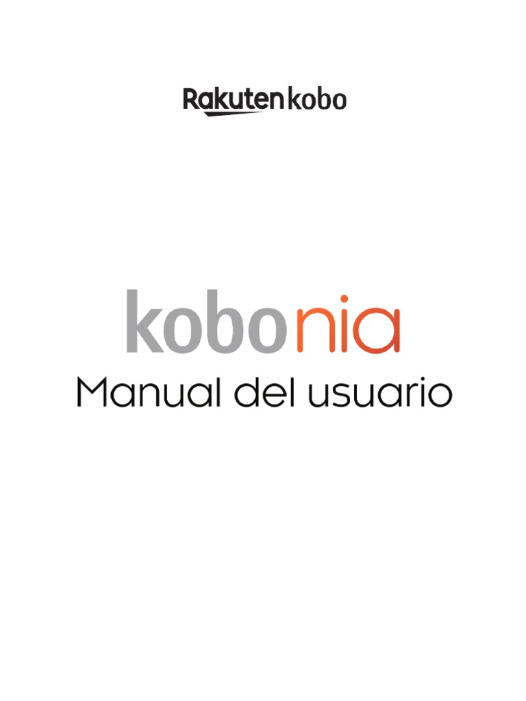 Kobo Nia User Guide ES (Spain) | PDF | USB | E Reader