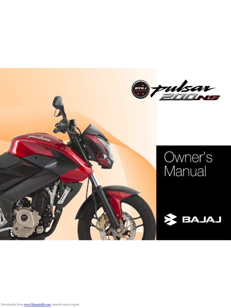 Pulsar NS200 Owner's Manual Guide | PDF | Manual Transmission ...