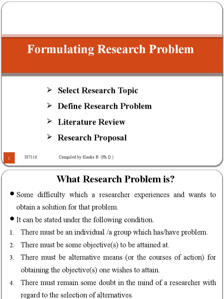 02 Formulating Research Problem | PDF | Hypothesis | Null Hypothesis 02 Formulating Research Problem | PDF | Hypothesis | Null Hypothesis