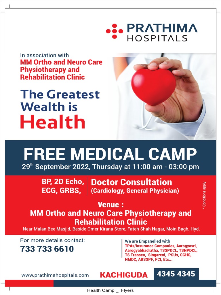 MM Ortho _ Free Health Camp Flyer | PDF
