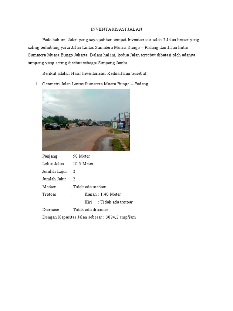 Inventarisasi Jalan | PDF