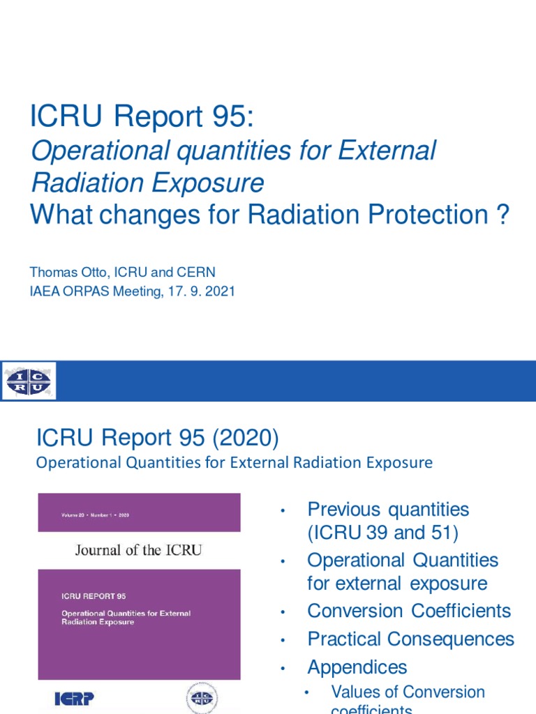 3-Thomas - Orpas Icru Report 95 | PDF | Forms Of Energy | Nuclear Physics