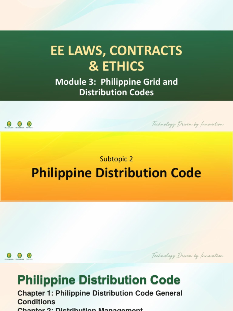 Philippine Distribution Code Overview | PDF | Regulatory Compliance ...