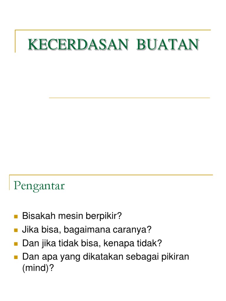 AI Sebelum UTS | PDF
