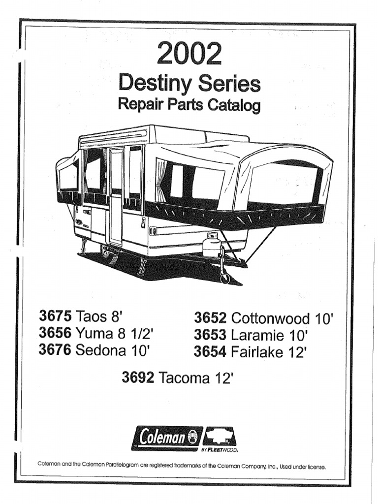 2002 Coleman Destiny | PDF