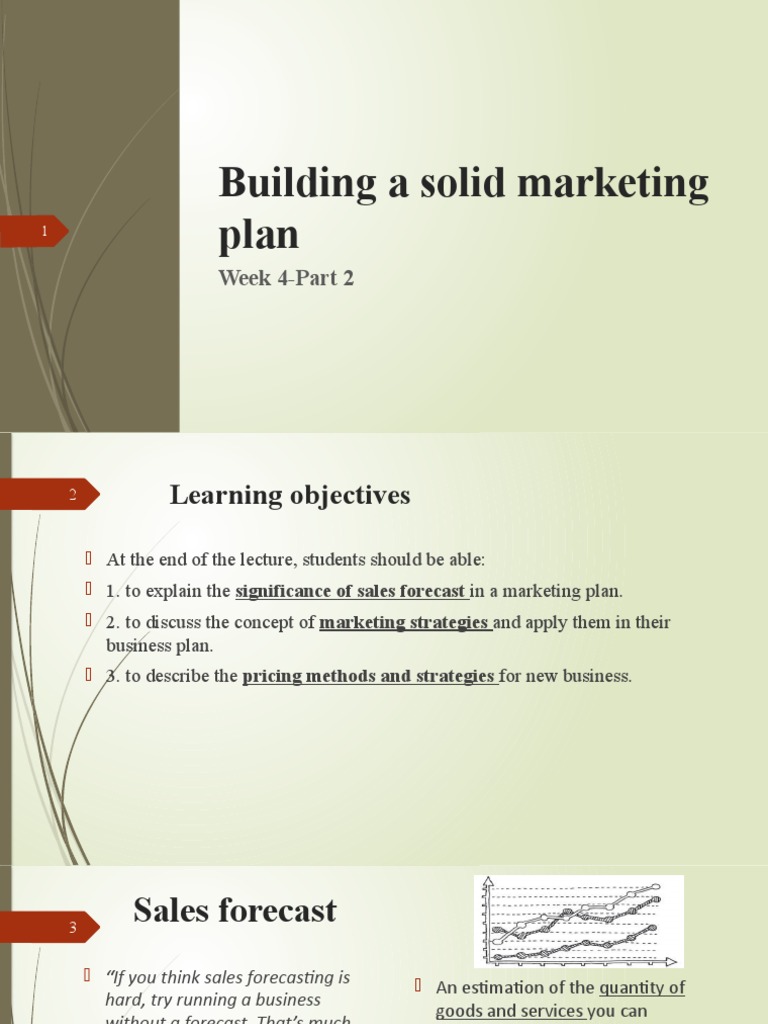 Building A Solid Marketing Plan | PDF | Marketing | Sales