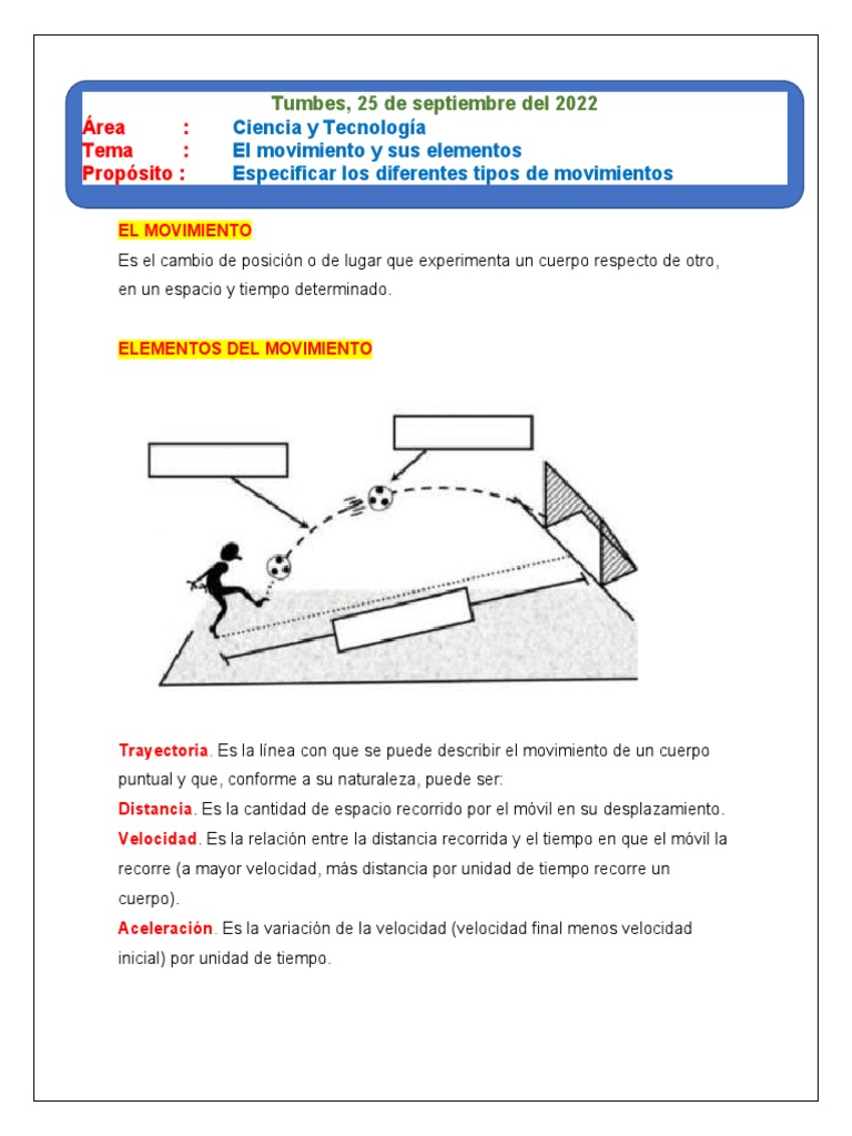 Los elementos clave del movimiento | PDF