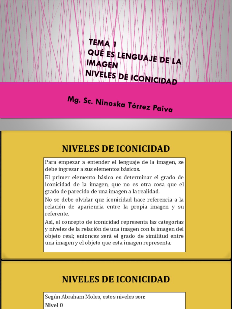Niveles de Iconicidad en Imágenes | PDF | Imagen | Color