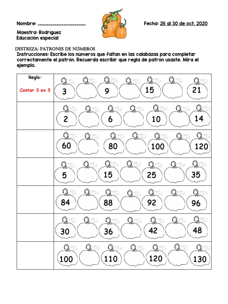 Patrones Numéricos | PDF