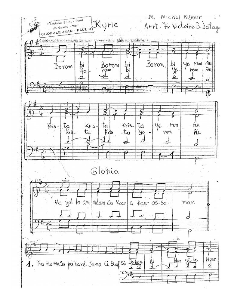 Messe Wolof Michel Ndour | PDF