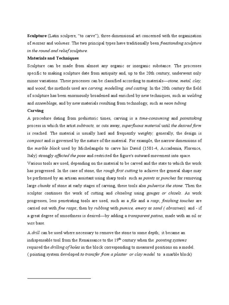 J. Angielski - SCULPTURE - 0 | PDF | Sculpture | Casting