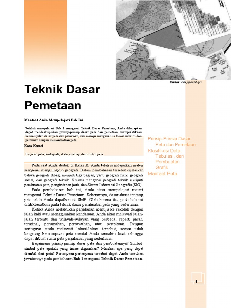 1 Pemetaan Dan SIG | PDF | Sains & Matematika