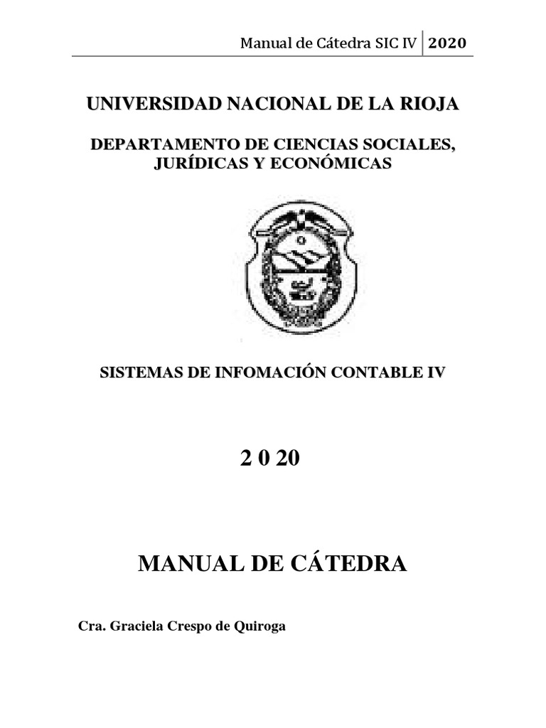 Manual Sic IV 2020 | PDF