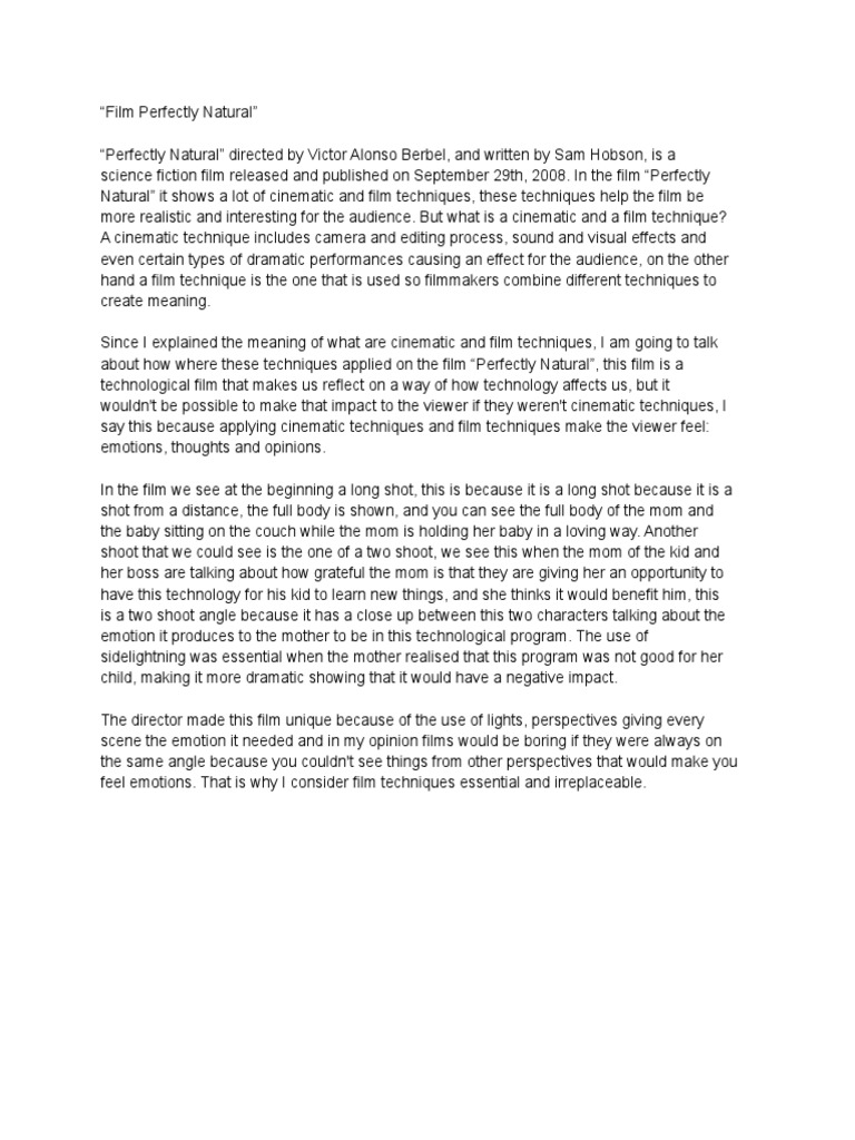 Sample Film Analysis 2 | PDF