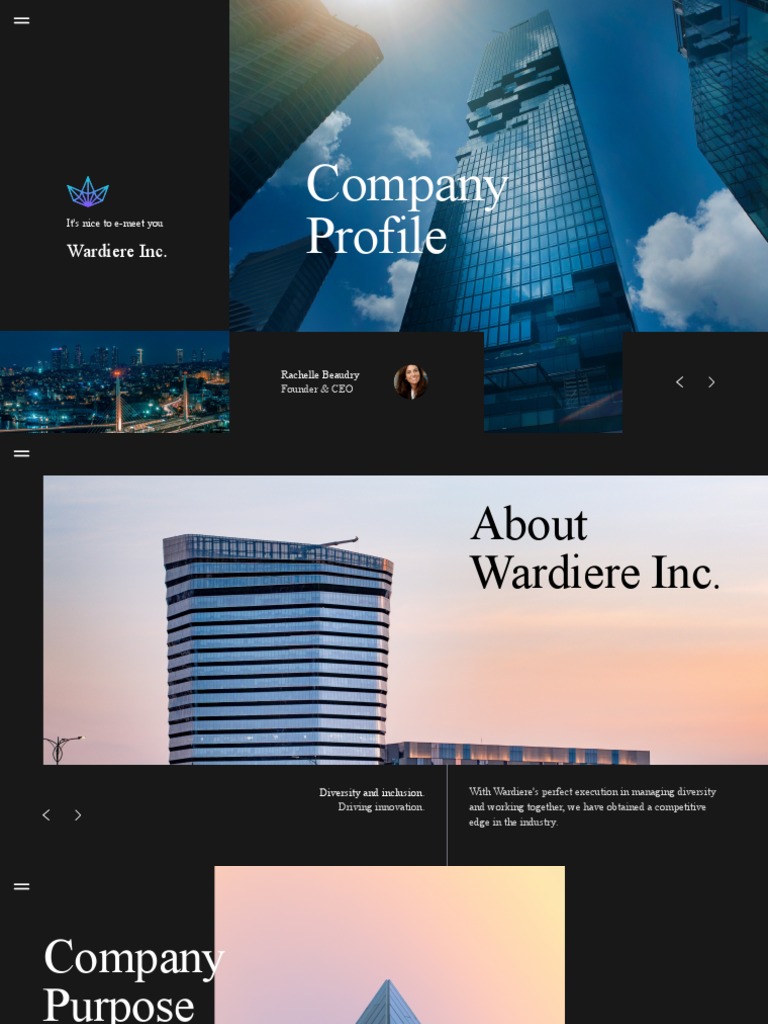 Company Profile: Wardiere Inc | PDF | Audit | Consultant