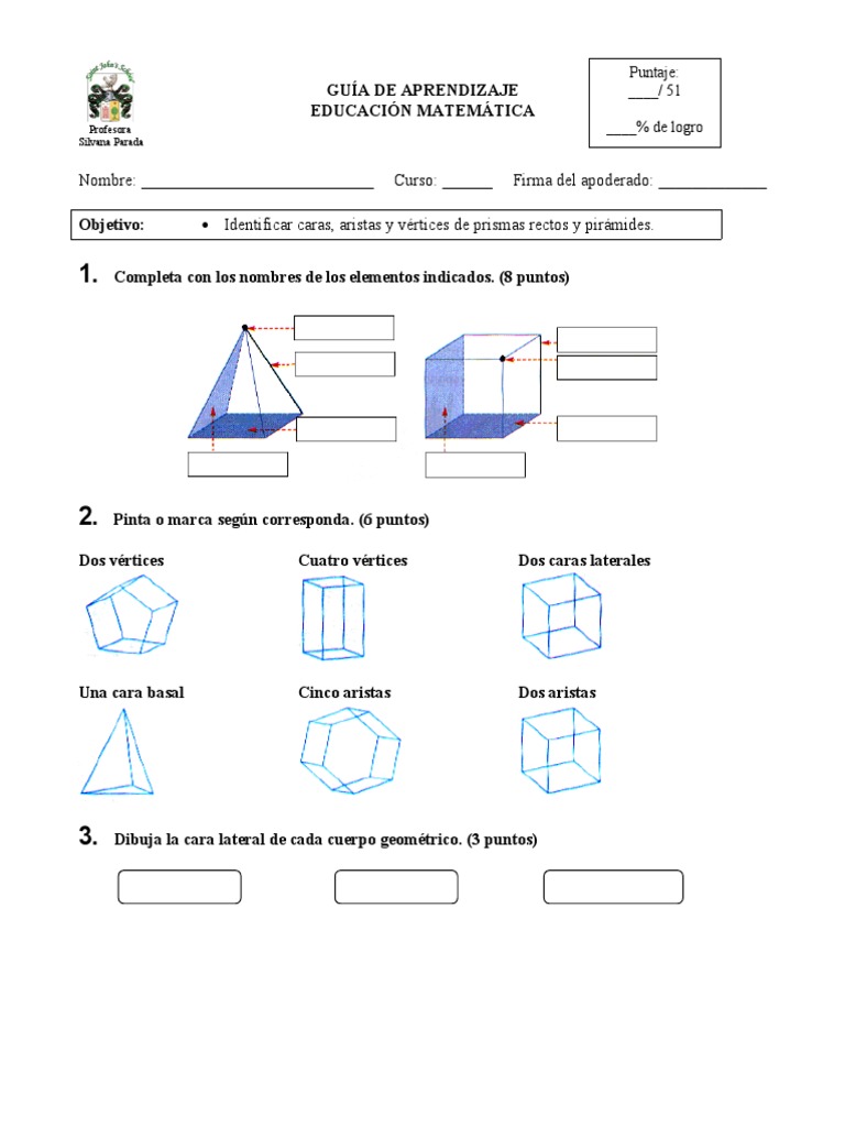 Guía de Geometría para Estudiantes | PDF | Triángulo | Geometría Elemental