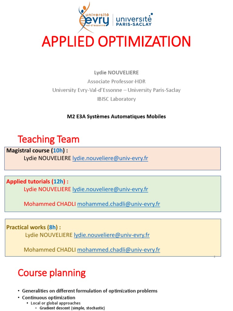 Applied Optimization Techniques | PDF | Mathematical Optimization ...