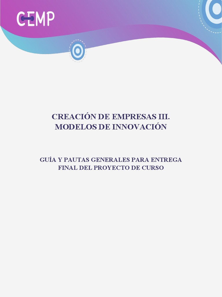 Formato de Presentación Trabajo Cemp 3 | PDF