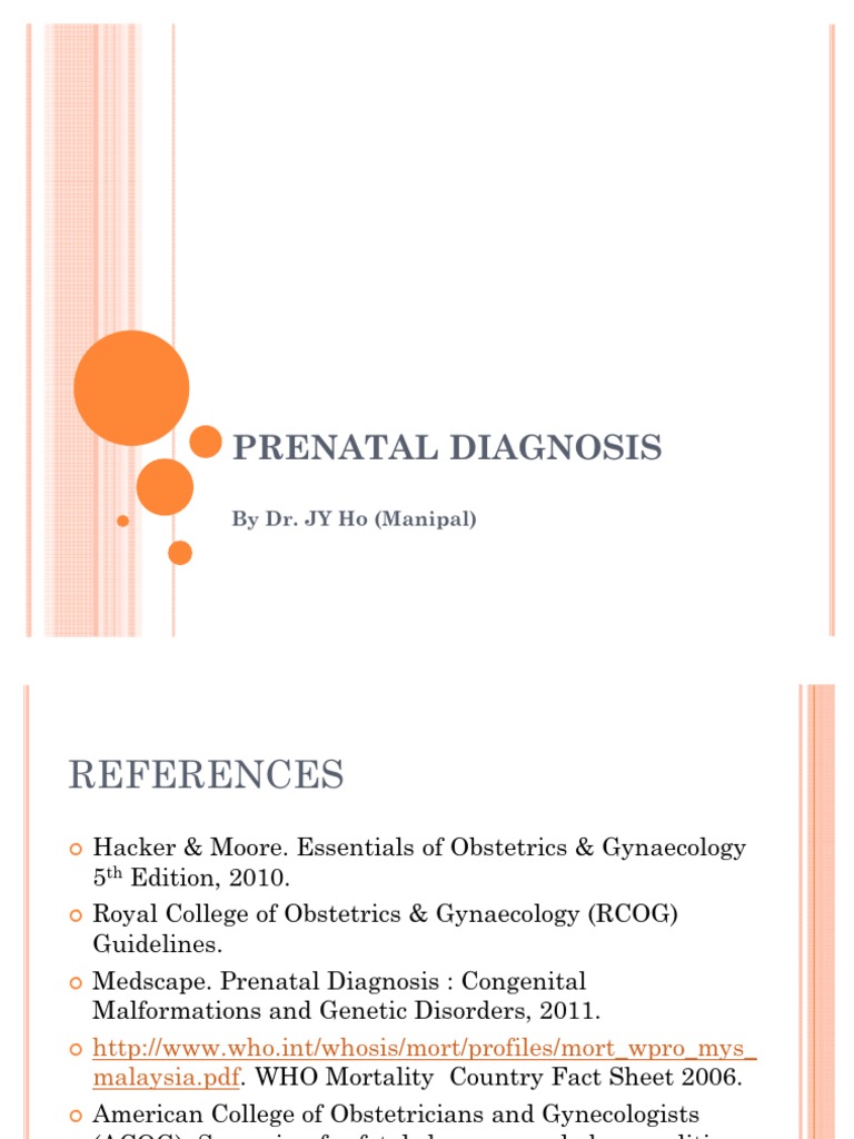Prenatal Diagnosis Techniques Guide | PDF | Congenital Disorder | Fetus