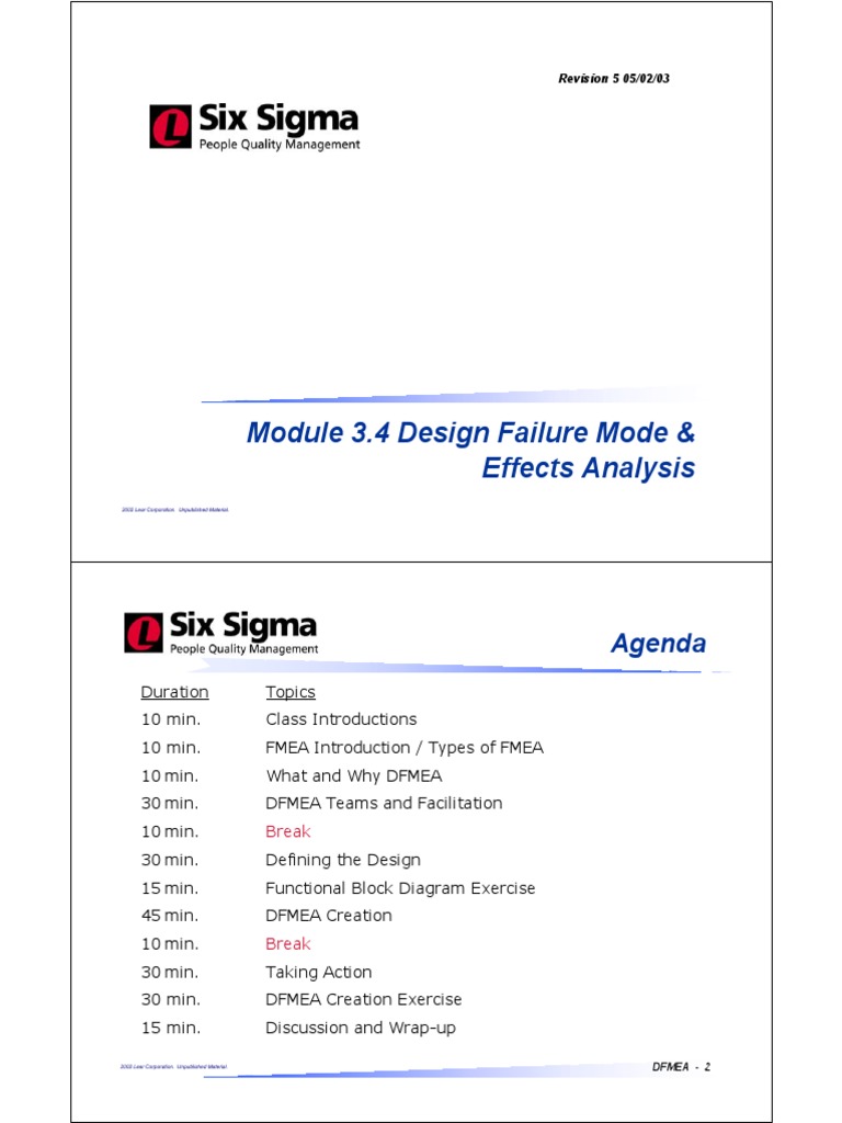 Six Sigma FMEA | PDF | Reliability Engineering