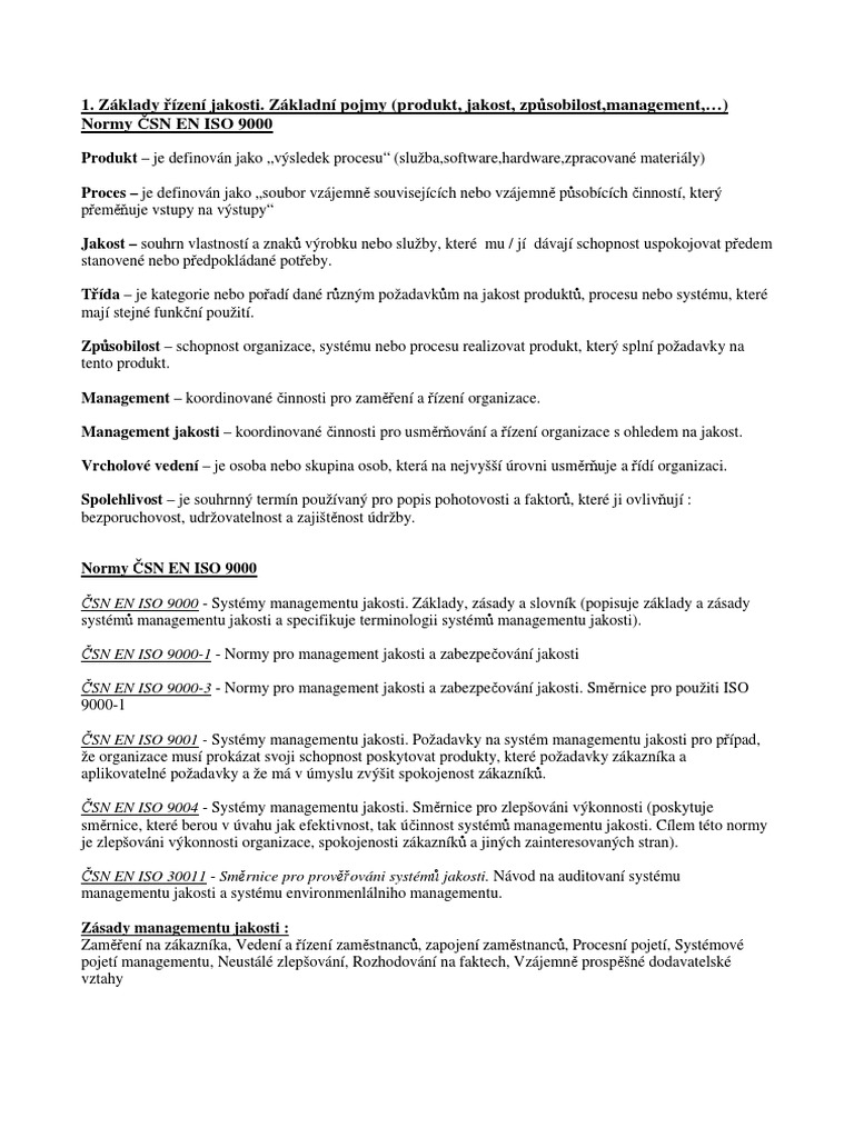 Adoc - Pub - 1 Zaklady Izeni Jakosti Zakladni Pojmy Produkt Jak | PDF